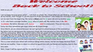 Semana 10.welcome to school | PPT