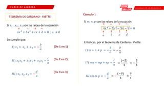 Semana 13 ecuaciones polinomiales ii álgebra-uni ccesa007 | PPT