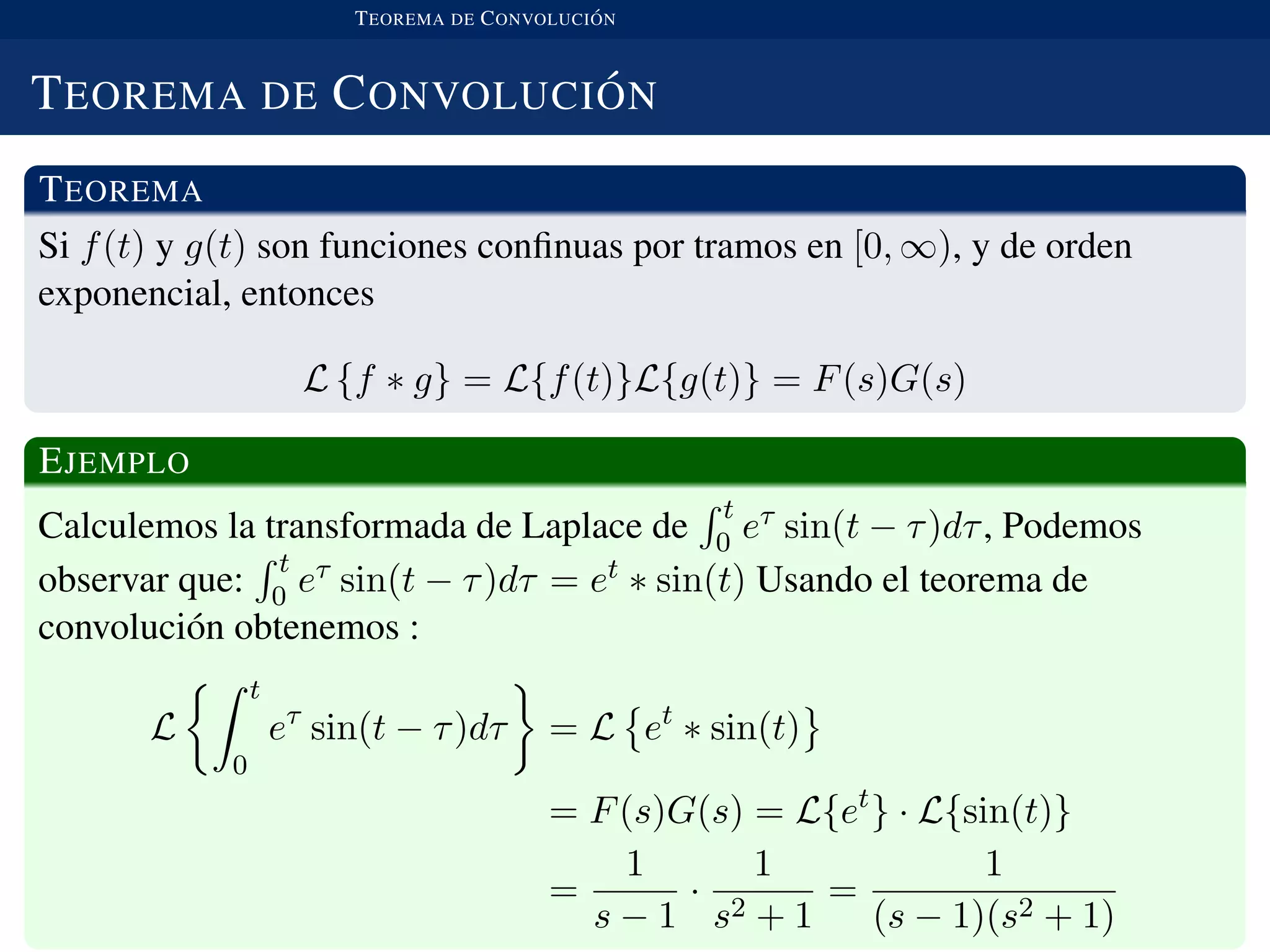 Teorema de Convolución | PDF