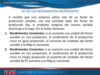 Semana 13 teoria de la produccion | PPTX