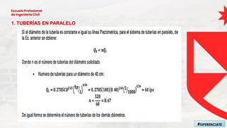 Pérdidas de cargas locales, tubería simple, sistema de tuberías, línea ...
