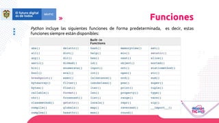 Semana 3 Fundamentos de Python(Funciones y Métodos) | PDF