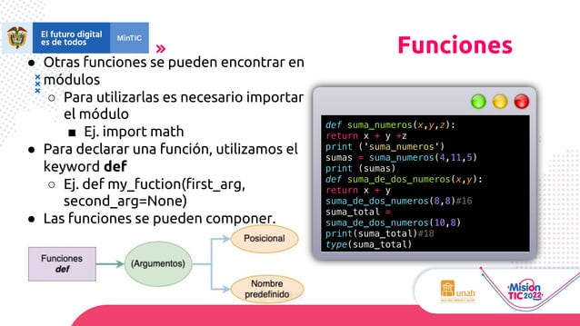 Semana 3 Fundamentos de Python(Funciones y Métodos) | PDF