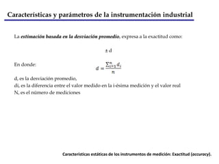 características de la instrumentación industrial | PPTX
