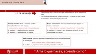Semana 2 y 3 - Los Estados Financieros, Índice de Liquidez, Actividad ...