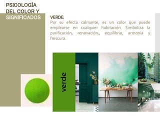 Semana 3 -psicologia del color y significados | PPTX | Interior ...