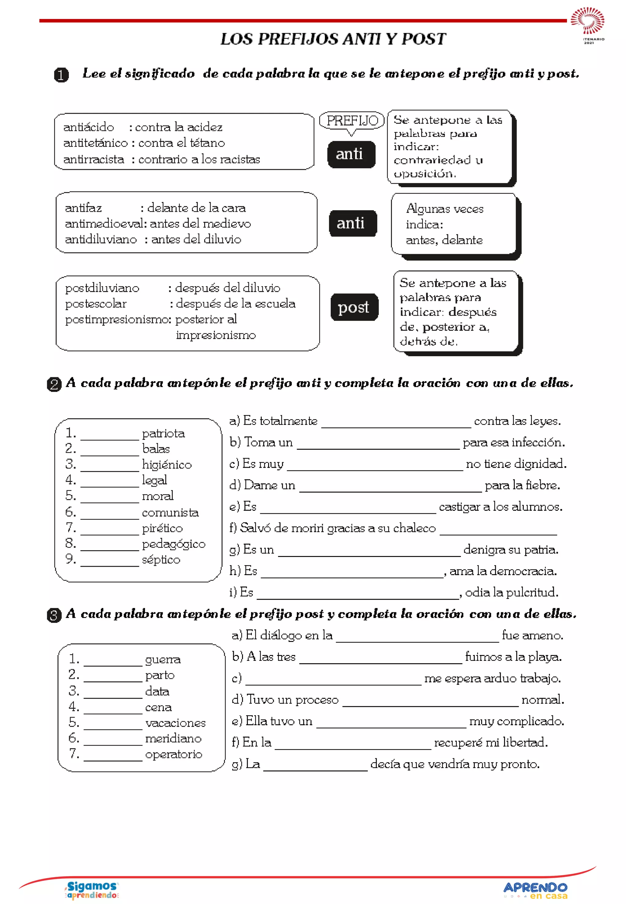 Semana 33 4 utilizamos los prefijos y sufijos en distintas expresiones ...