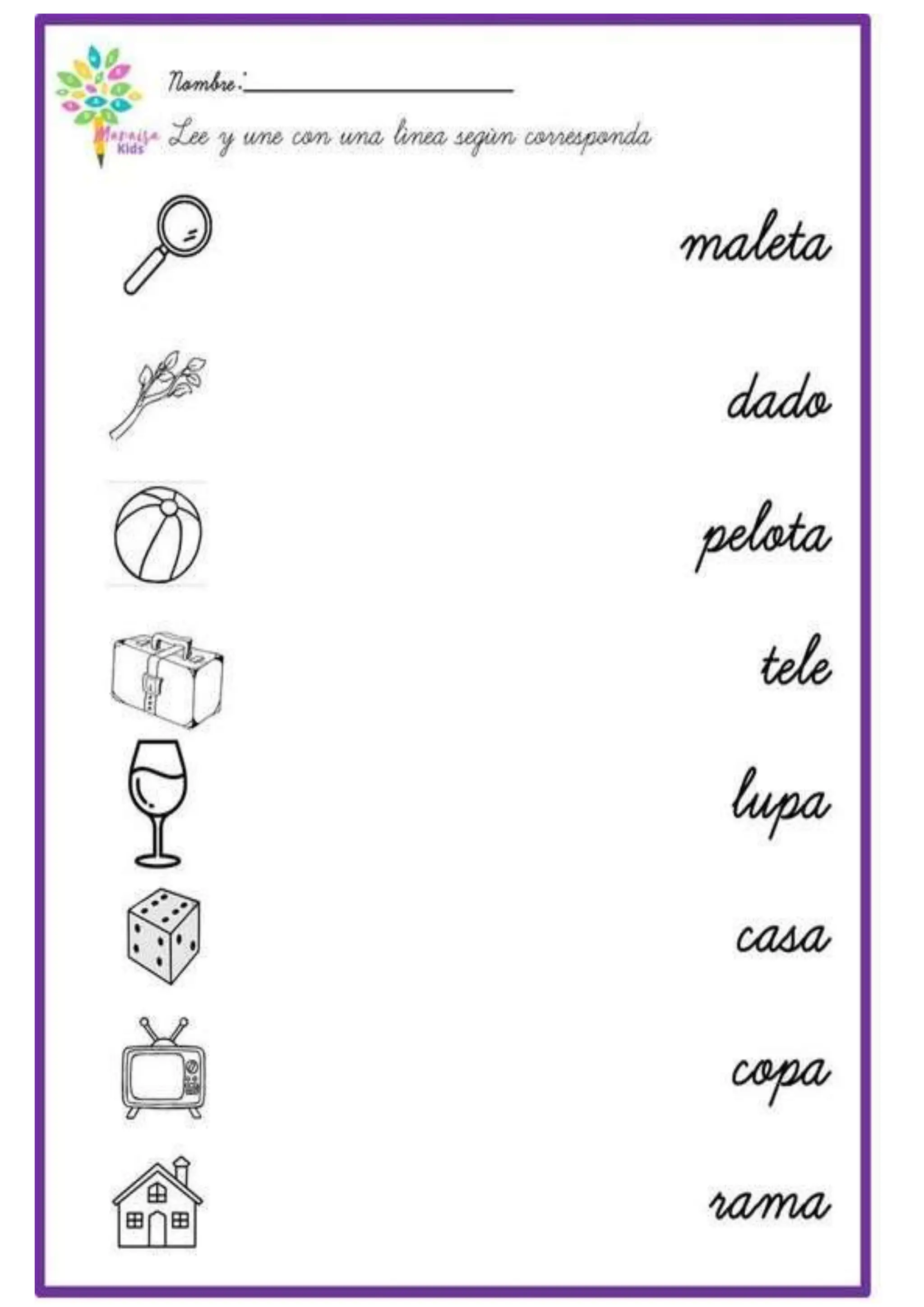 hojas de aplicacion para inicial 5 años de preescolares | DOCX