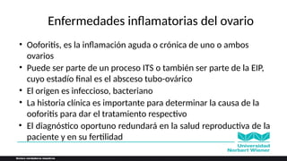 SEMANA 4 CLASE 7 fisiopatologia de la PATOLOGIA BENIGNA DE OVARIO ...