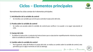 SEMANA 5 CICLOS WHILE en python con ejemplos y ejercicios | PPTX