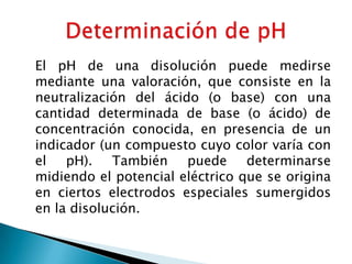 Semana 6 fundamento de las soluciones acidas y basicas | PPTX