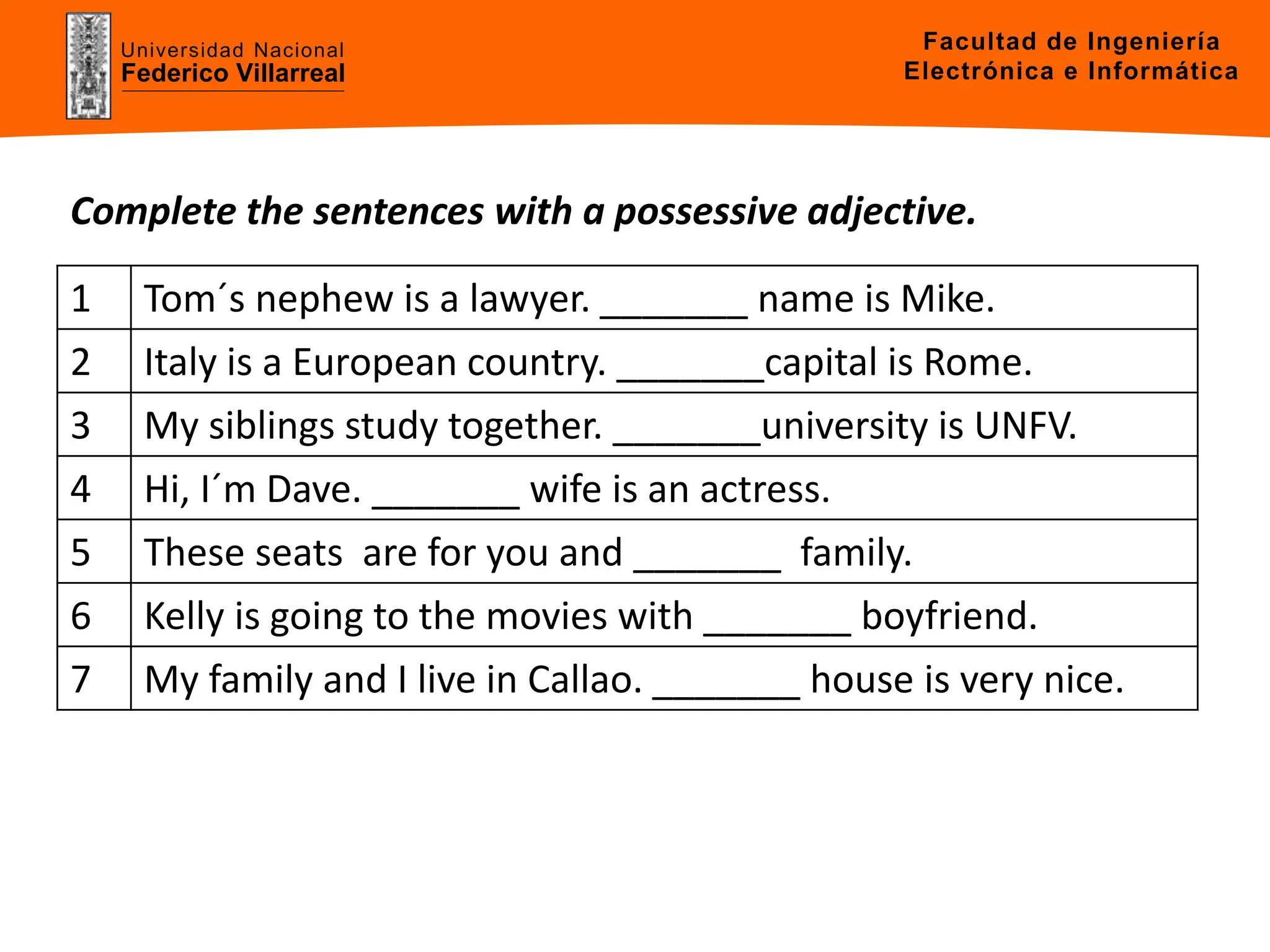 SEMANA 6 POSSESSIVE ADJECTIVES 2024 I.pptx