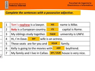 SEMANA 6 POSSESSIVE ADJECTIVES 2024 I.pptx