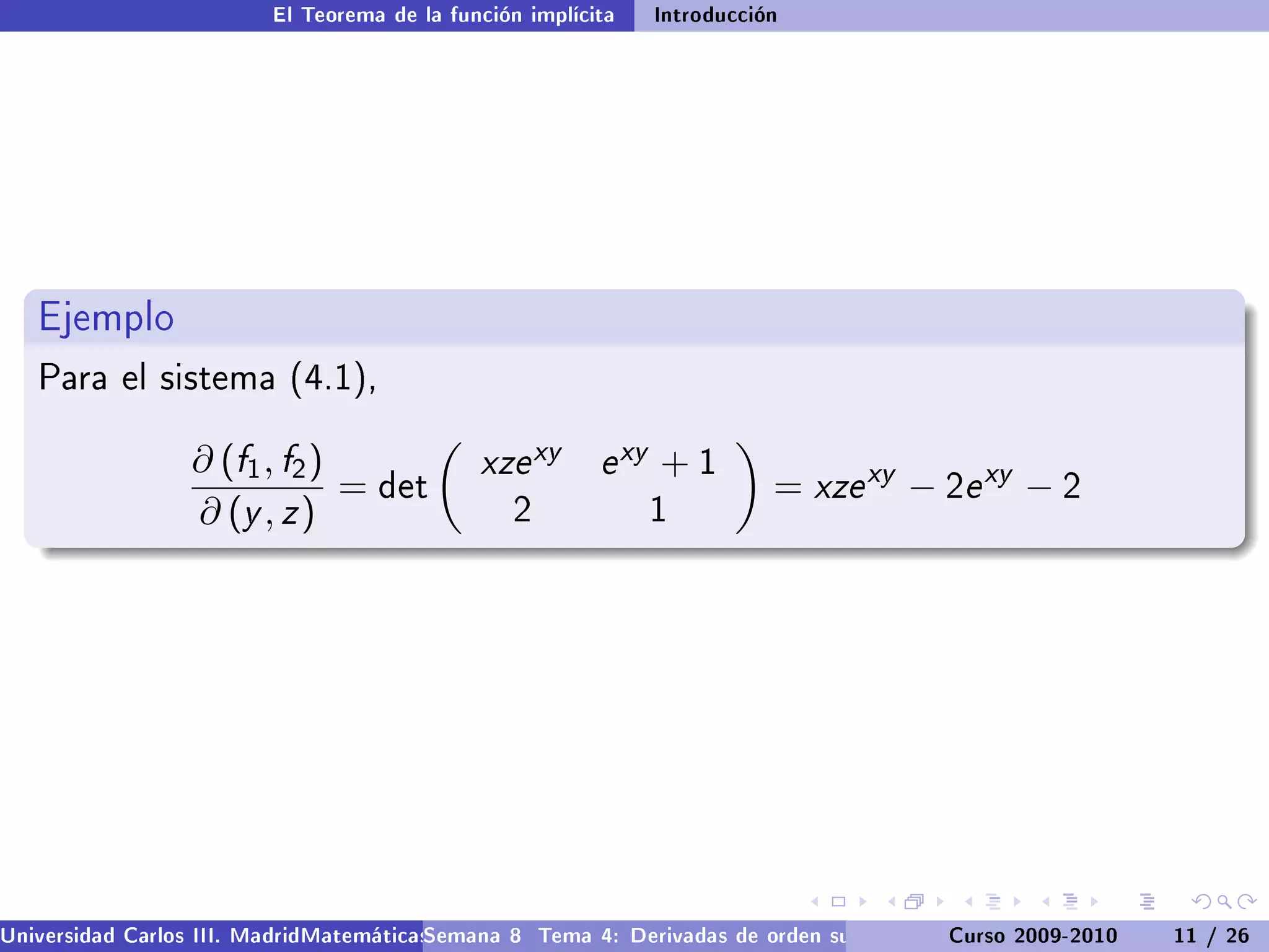 Derivadas de orden superior. Derivadas segundas. Matriz Hessiana ...