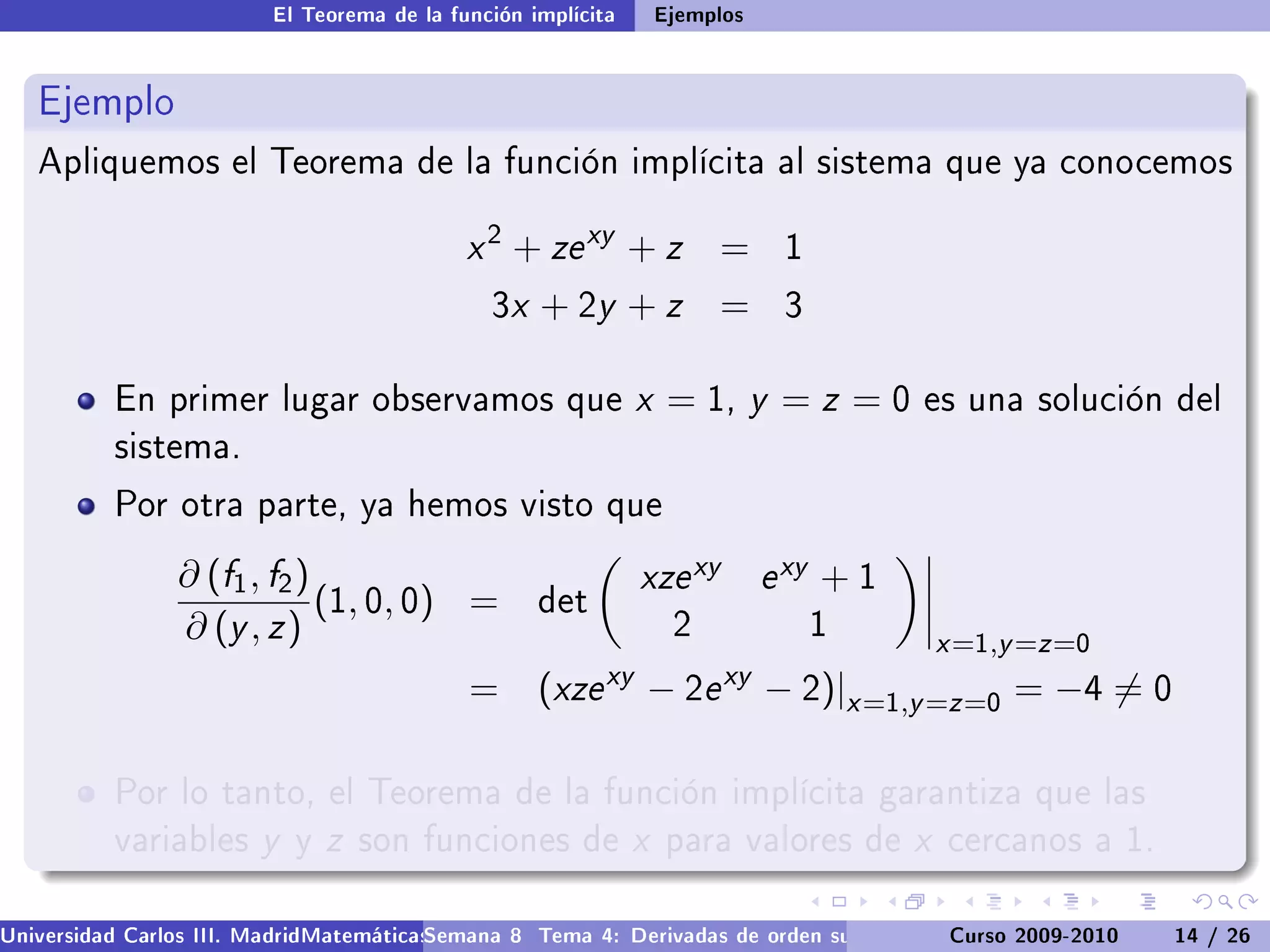 Derivadas de orden superior. Derivadas segundas. Matriz Hessiana ...