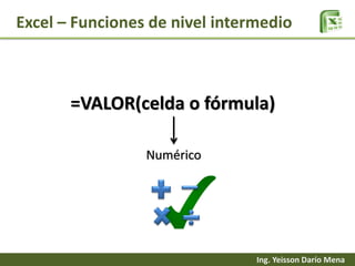 Fórmulas de Excel intermedias | PDF