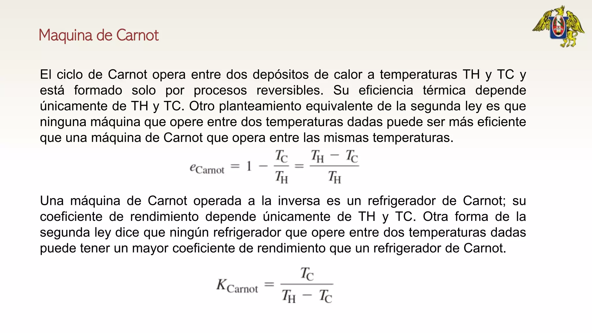 Ciclo de Carnot y Maquina de Carnot.pptx | Physics | Science