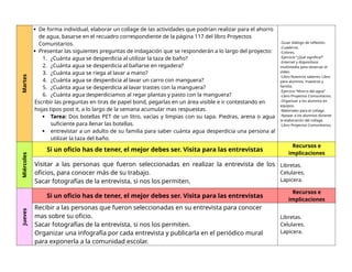 proyecto agua que no has de beber, no la dejes correr | DOCX