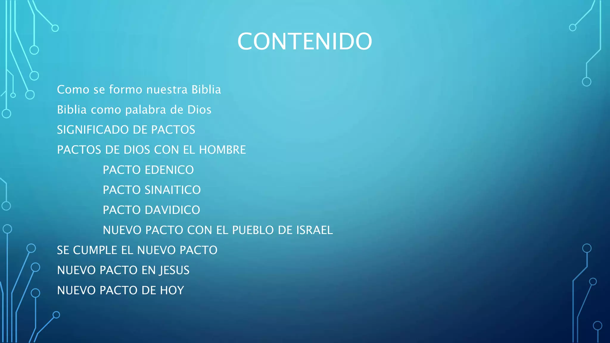 DIOS DE PACTO "SEMANA DE LA BIBLIA" | PPTX