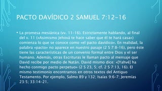 DIOS DE PACTO "SEMANA DE LA BIBLIA" | PPTX