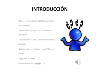 Semana del verbo encarnado | PPTX