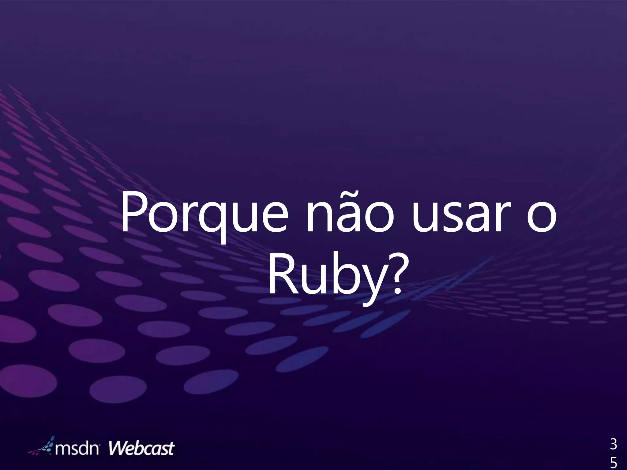 Semana interop: Iron ruby | PPT