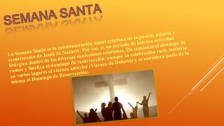 Semana santa | PPTX