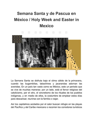 Semana Santa y de Pascua en México / Holy Week and Easter in Mexico | PDF