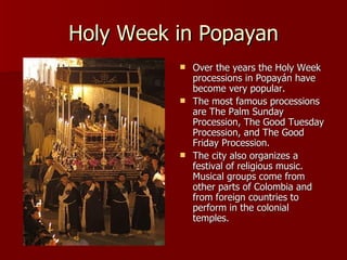 Semana santa en colombia | PPT