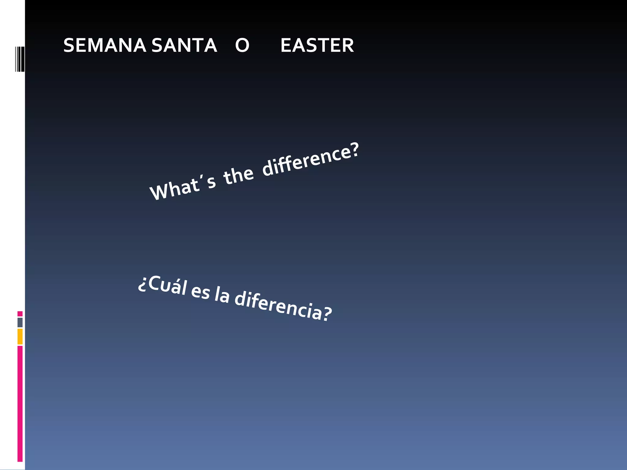 Semana Santa or Easter? | PPT | National & Civic Holidays | Holidays