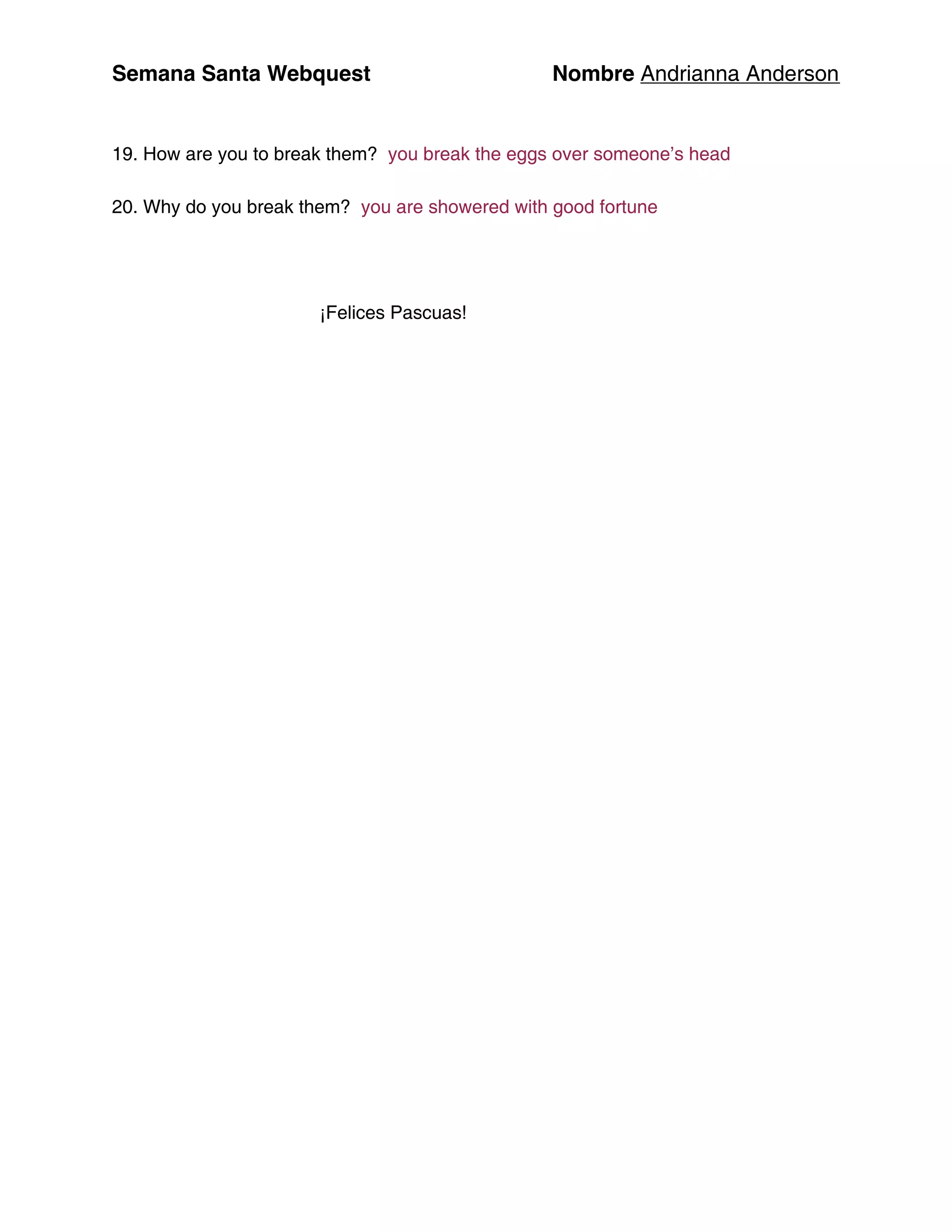 Semana Santa Webquest | PDF