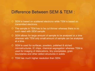 Sem and tem | PPTX