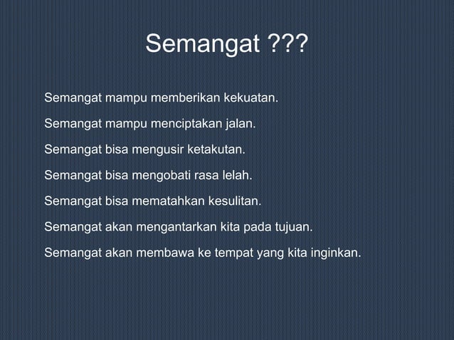 Semangat kerja | PPS
