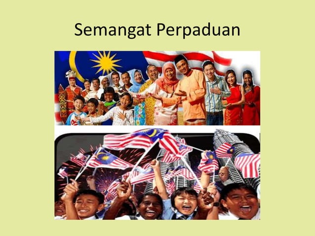 Semangat perpaduan | PPTX