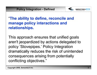 Policy Integration | PPT