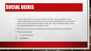 anaphora and deixis | PPTX