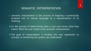 Semantic interpretation | PPTX
