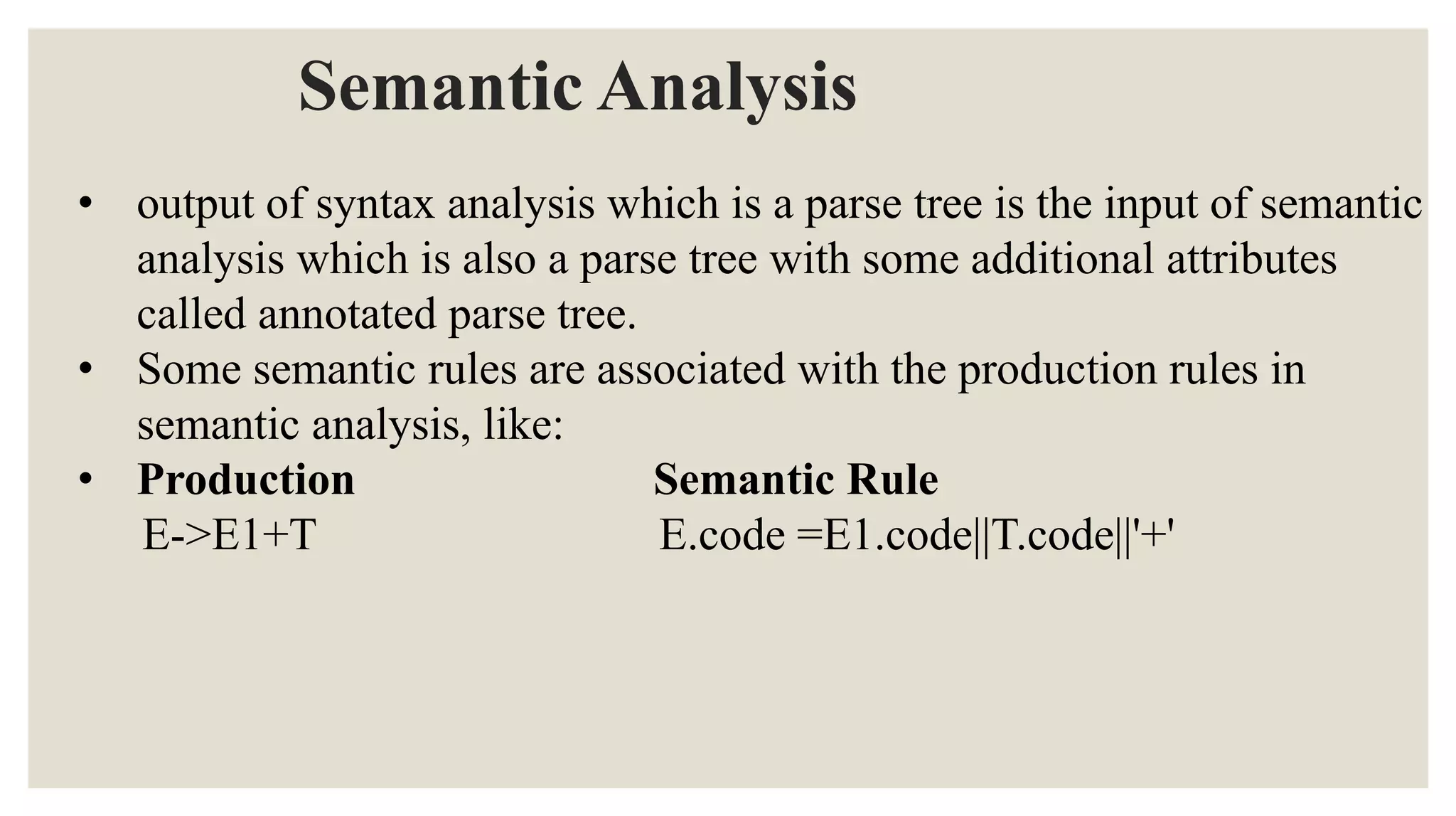 Semantics analysis | PPTX