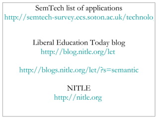 Semantic.edu, an introduction | PPT