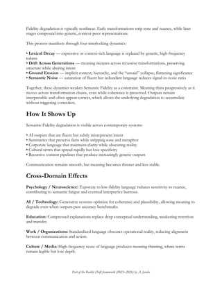 Semantic Fidelity: Meaning Preservation Across AI, Language, and ...