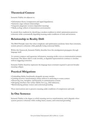 Semantic Fidelity: Meaning Preservation Across AI, Language, and ...