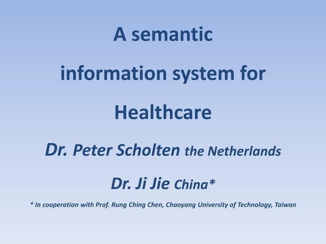 Semantic healthcare | PPT