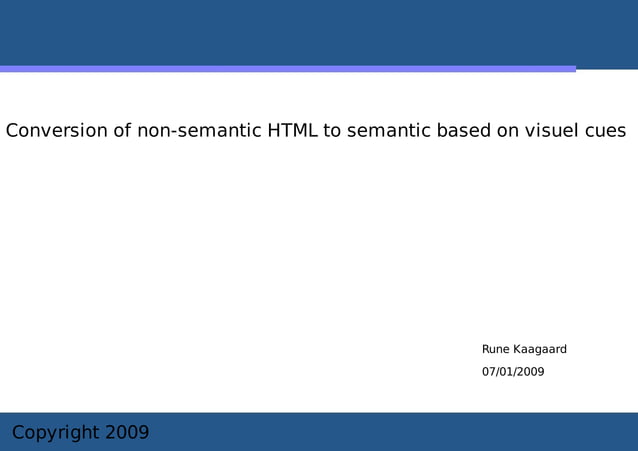 Semantic Html | PPT