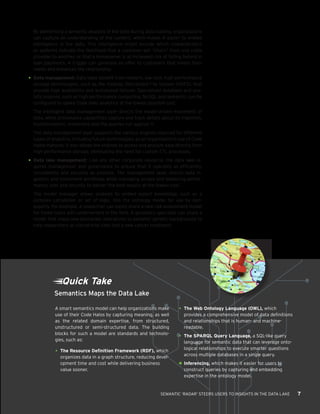 Semantic 'Radar' Steers Users to Insights in the Data Lake | PDF