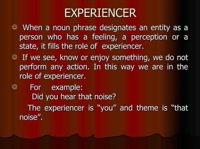 Semantic Roles Ppt 