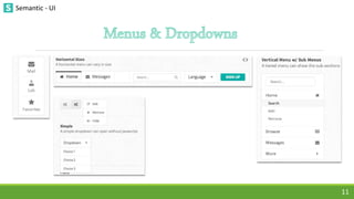 Semantic ui - web front-end framework | PPT