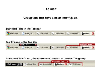 Semantically Grouped Browser Tabs SteveJBayer | PPT