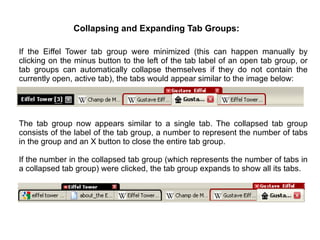 Semantically Grouped Browser Tabs SteveJBayer | PPT