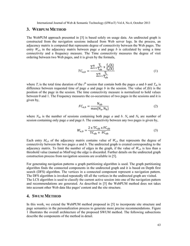 Semantically Enriched Web Usage Mining For Predicting User Future Movements Pdf