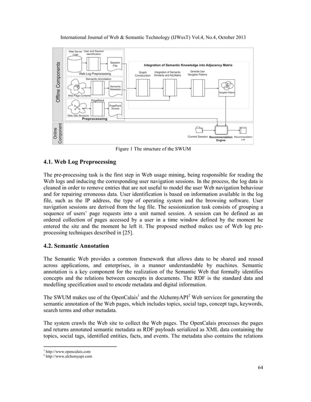 Semantically Enriched Web Usage Mining For Predicting User Future Movements Pdf